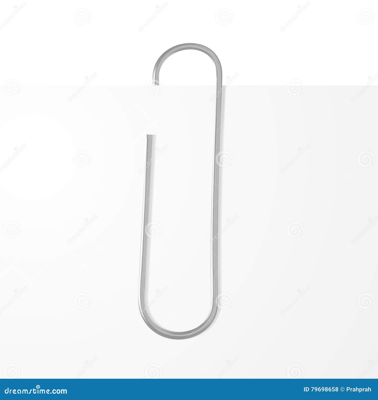 Clipped Paper Note. Realistic Paper Memo Sheet With Pins, White Notepad ...