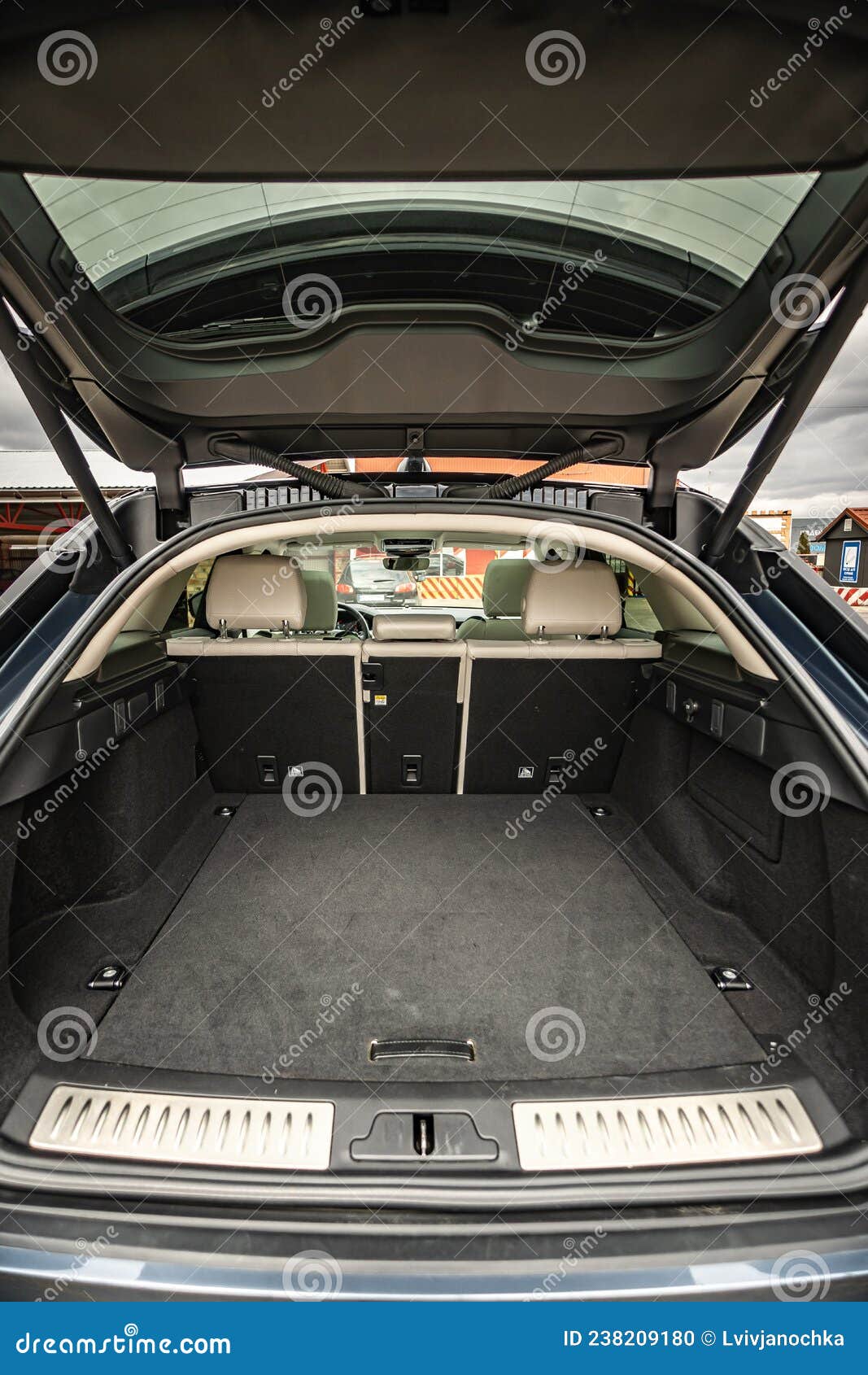 Clean Open Empty Trunk in the Car Stock Photo - Image of spacious ...
