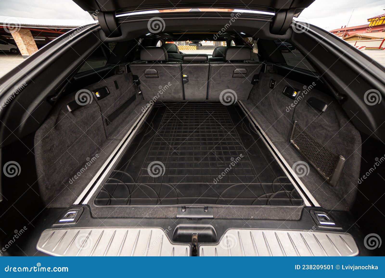 Clean Open Empty Trunk in the Car Stock Image - Image of transport ...