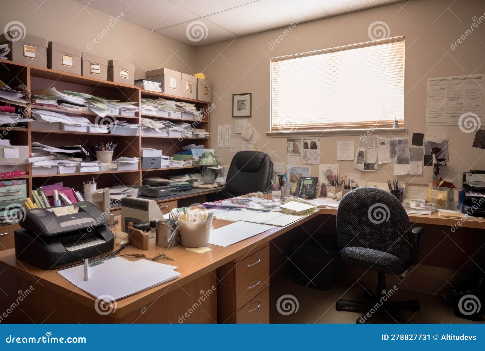 A Clean and Organized Office, with Everything in Its Place Stock ...