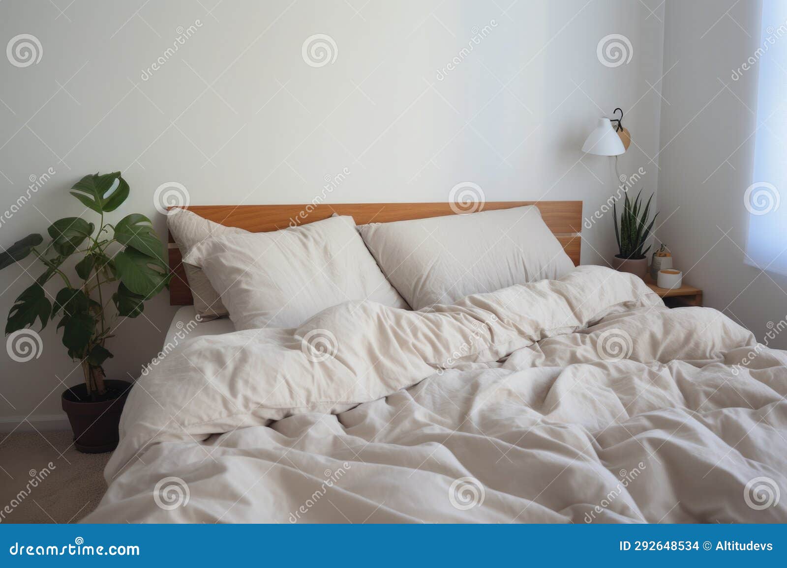 A Clean and Organized Sleeping Environment Stock Illustration ...