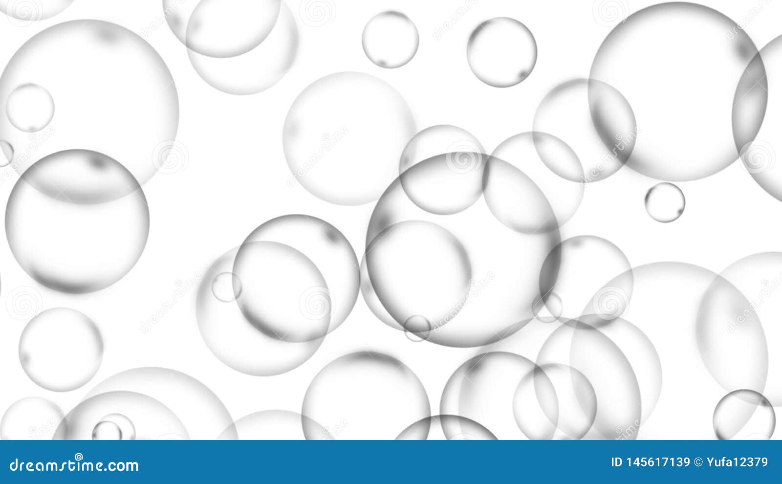 Clean Oxygen Bubbles On Isolated White Background. Texture Overlays ...