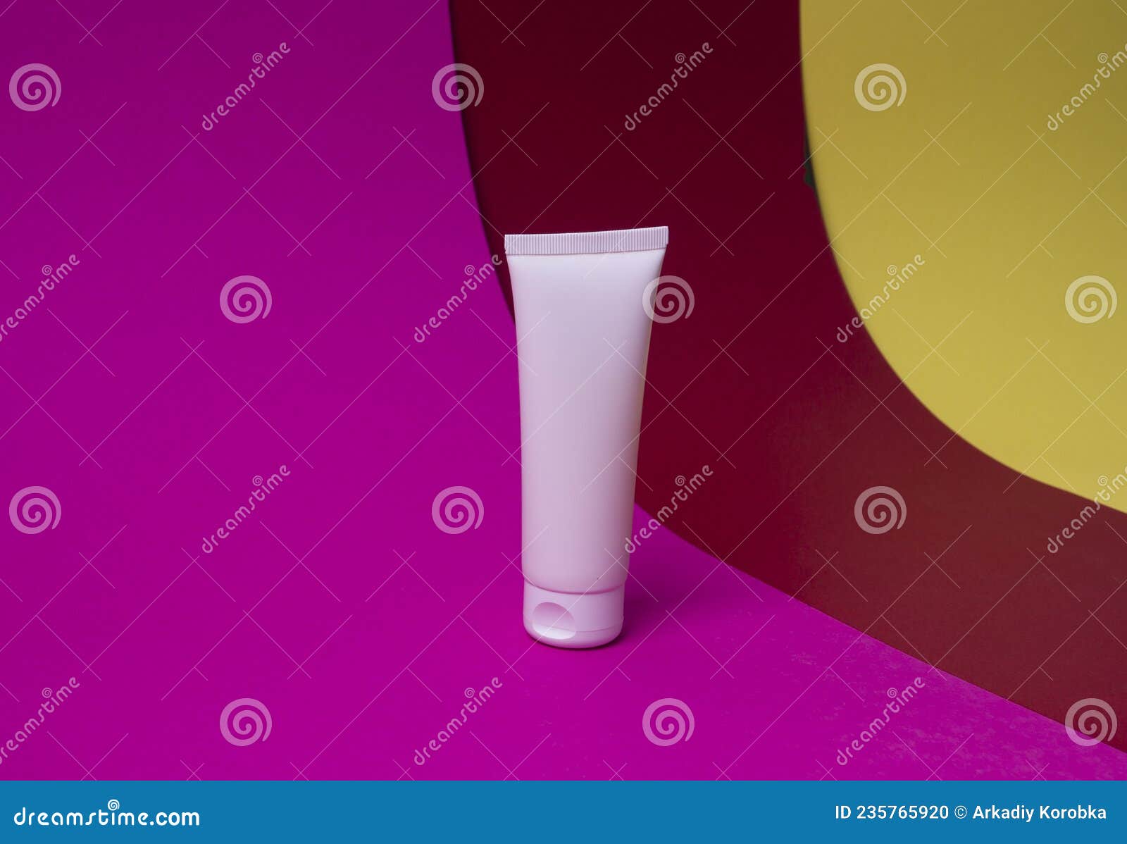 Clean Packaging of Hand or Face Cream Stock Photo - Image of body, mock ...