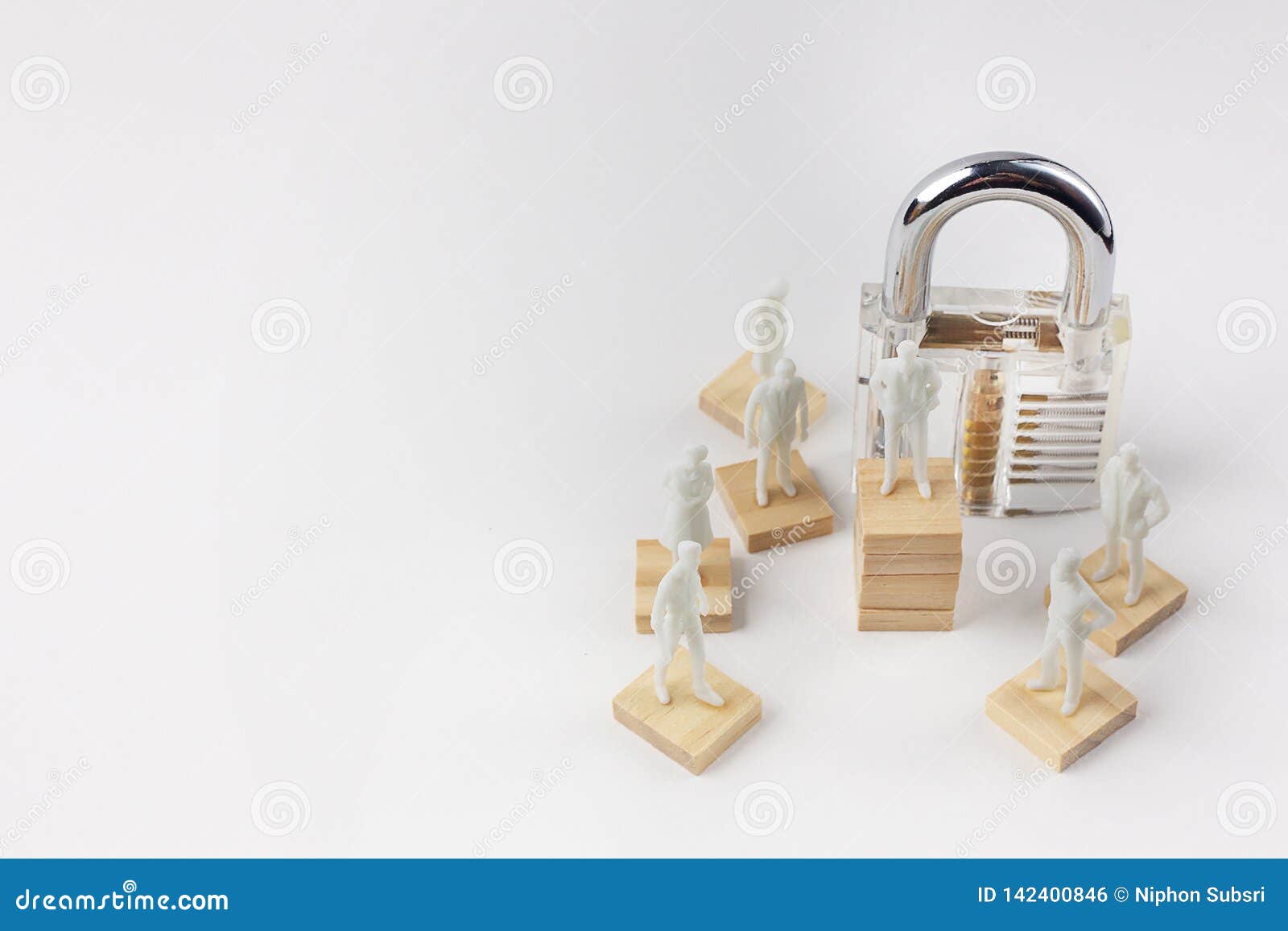 The Clean Padlock on White Human Model Close Up Stock Photo - Image of ...