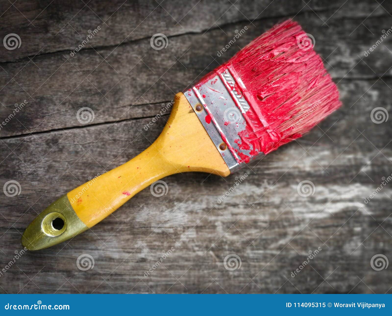 Paint brush stock image. Image of closeup, modernise - 114095315