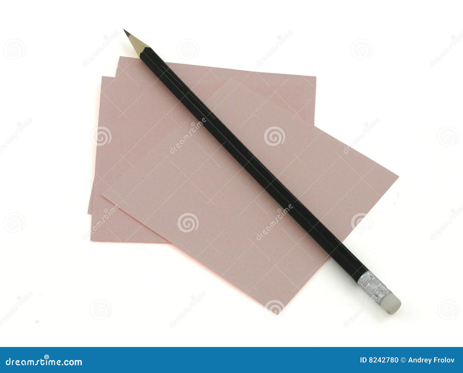 Clean paper and pencil stock photo. Image of eraser, message - 8242780