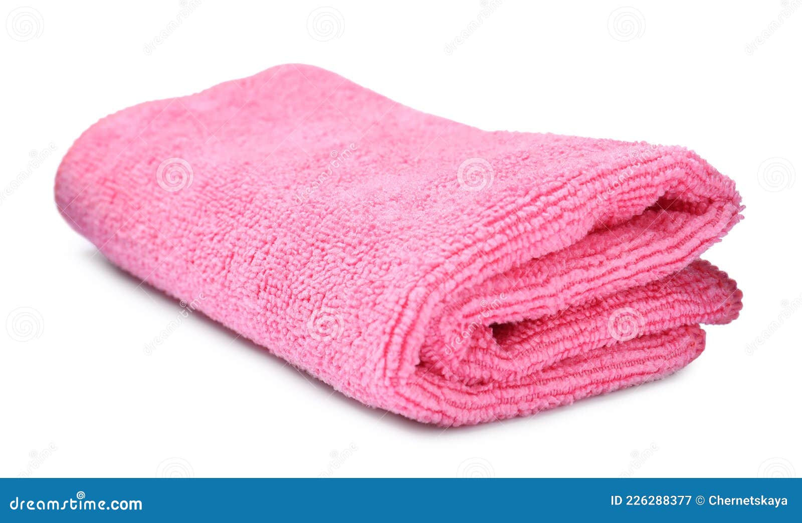 Clean Pink Microfiber Cloth Isolated on White Stock Image - Image of ...