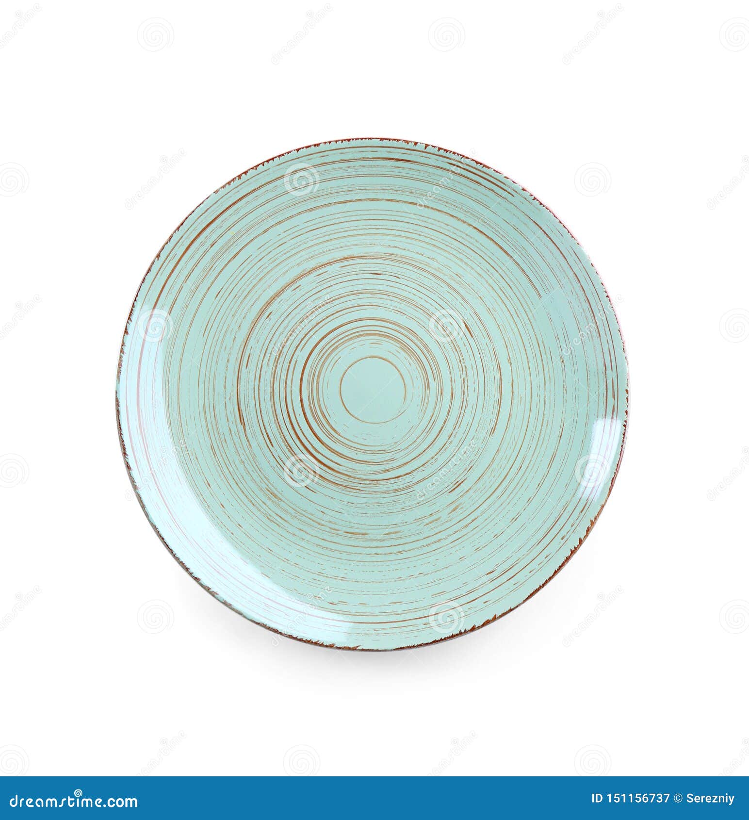 Clean Plate on White Background Stock Image - Image of kitchen ...