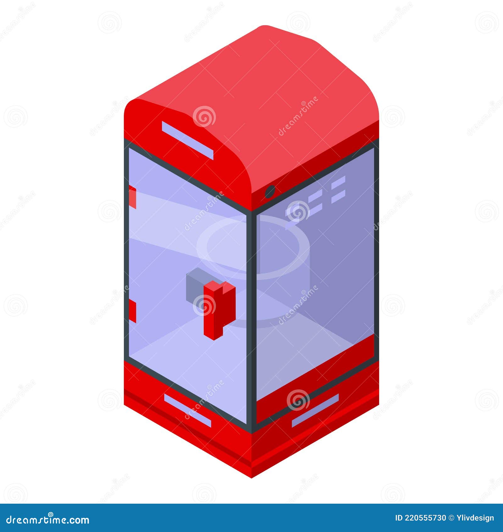 Clean Popcorn Maker Machine Icon, Isometric Style Stock Vector ...