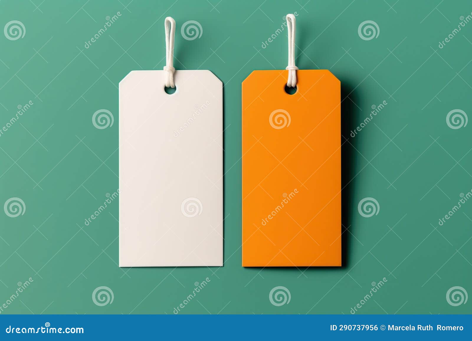 Clean Price Tags, Mock Up Style. AI Generated Stock Illustration ...