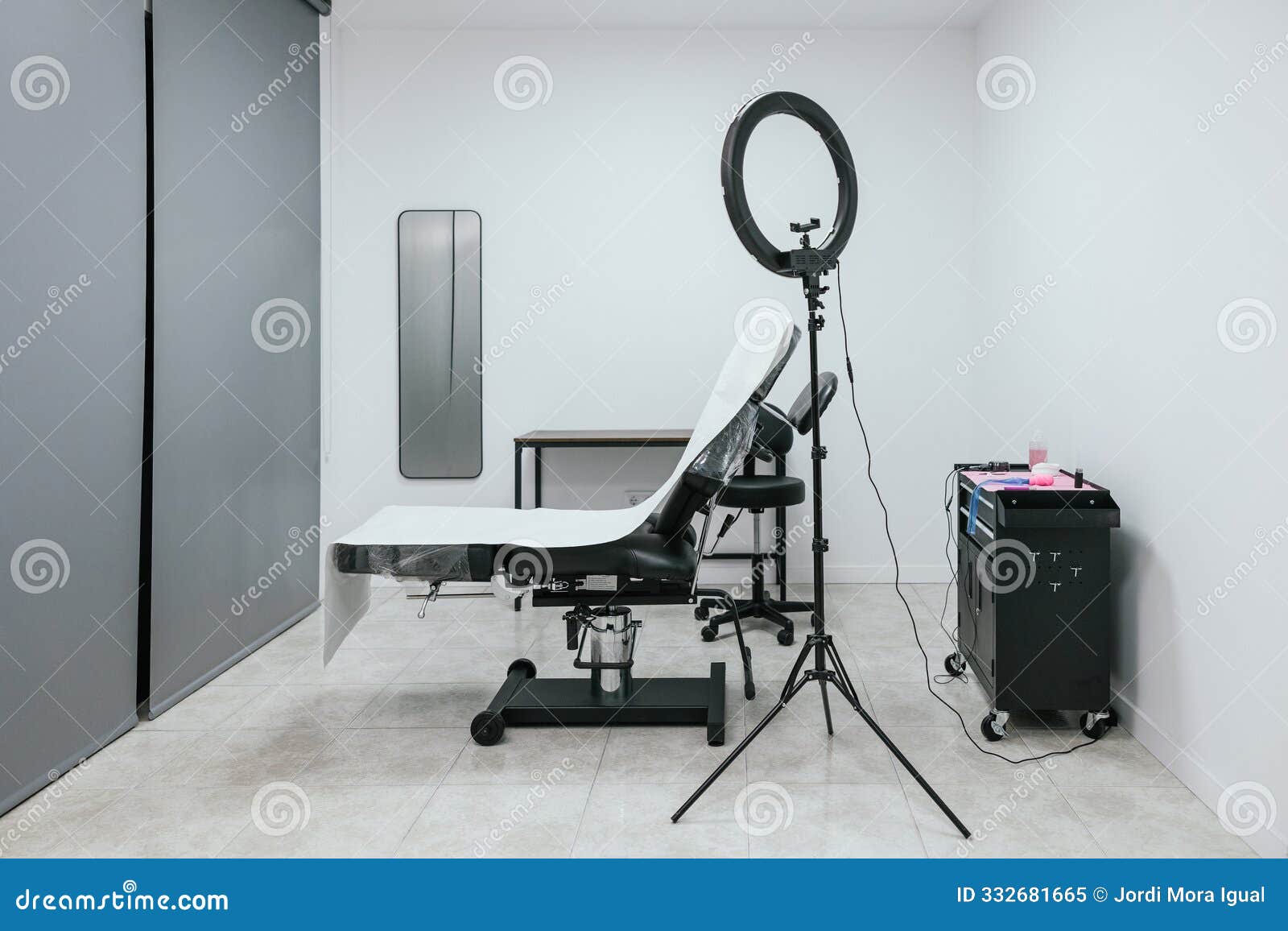 Clean and Professional Microblading Studio Setup with a Work Chair and ...