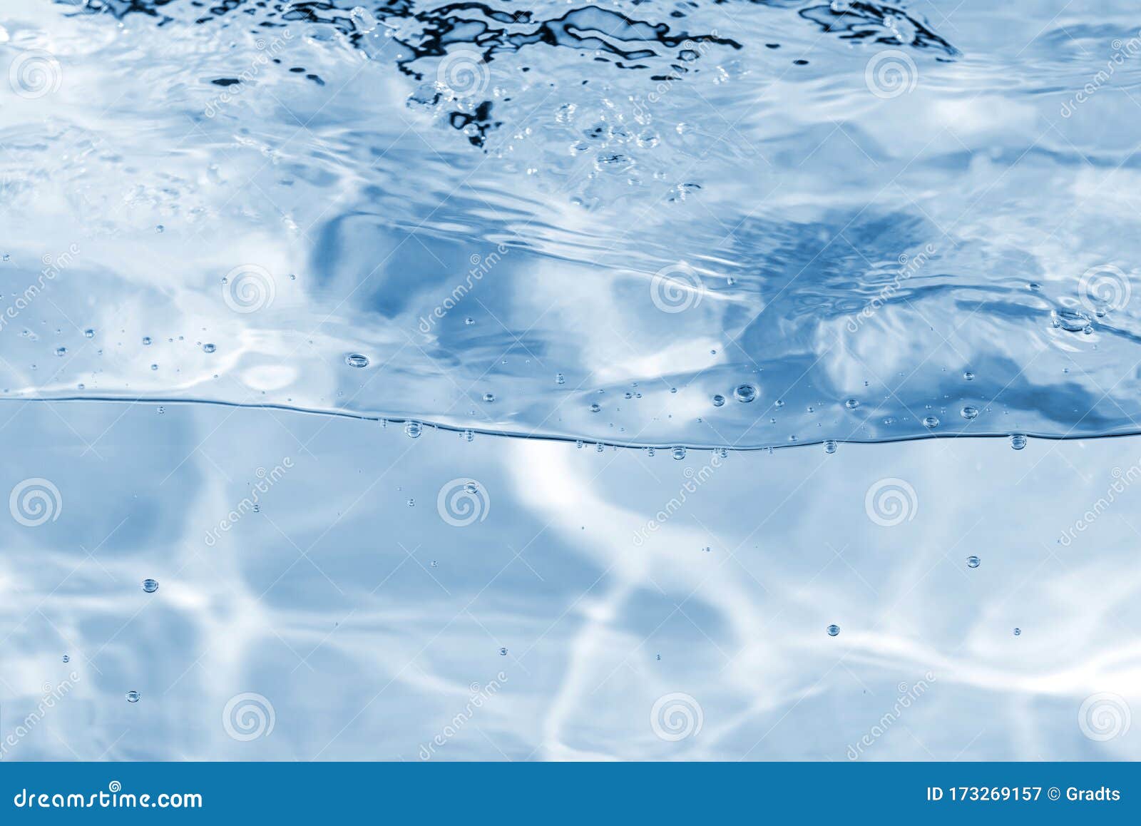 Clean Pure Drinking Water Surface Stock Image - Image of tank, purity ...