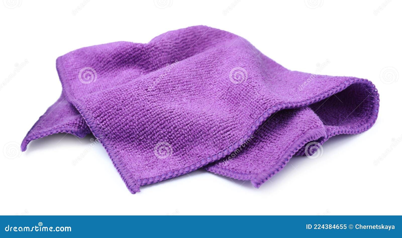 Clean Purple Microfiber Cloth Isolated on White Stock Image - Image of ...