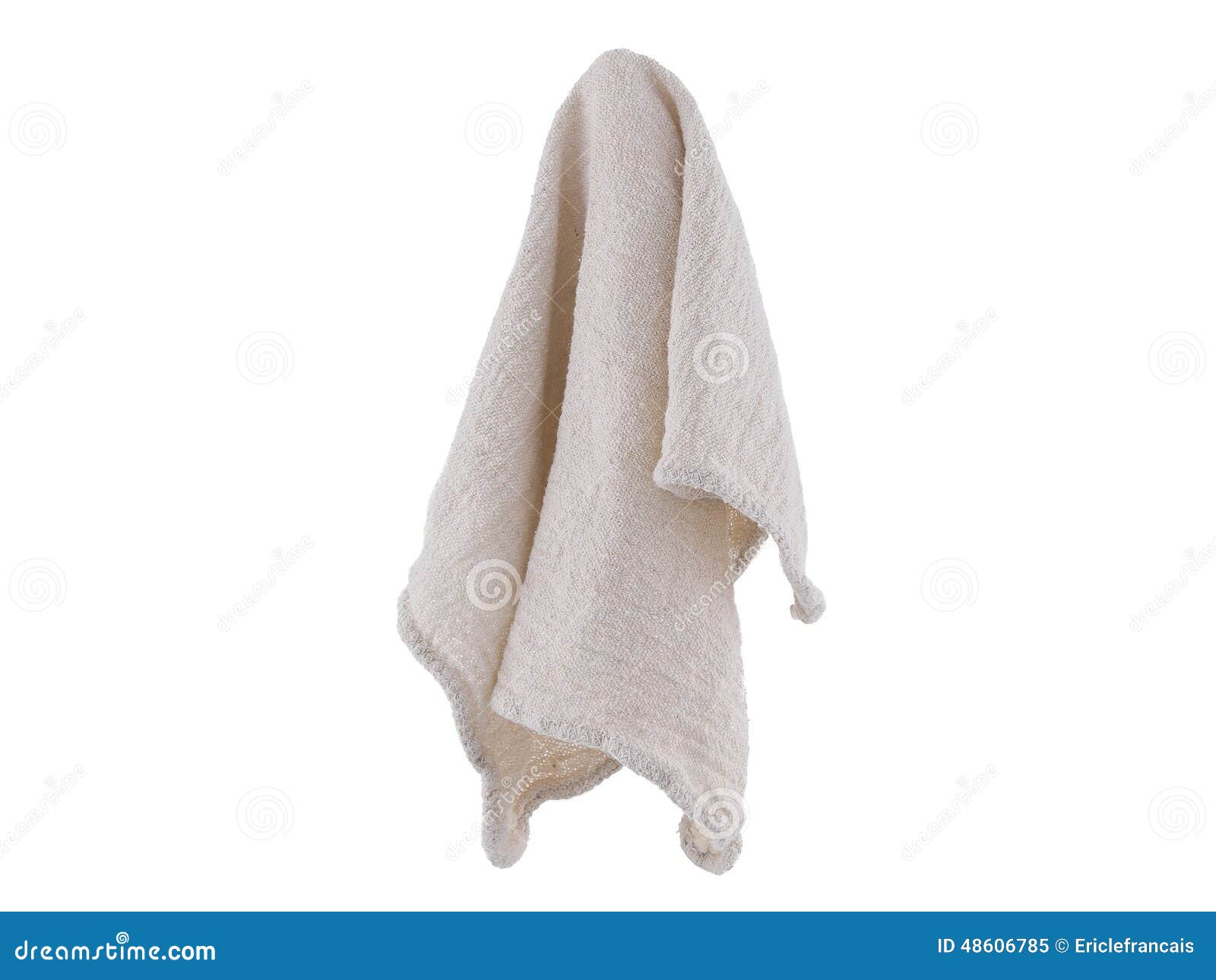 Clean Rag Suspended Isolated Stock Image - Image of retro, textile ...
