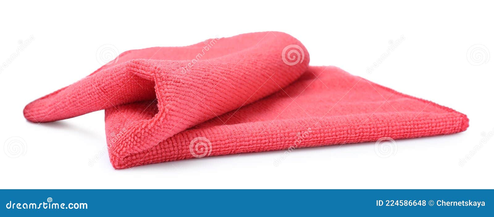 Clean Red Microfiber Cloth on White Stock Photo - Image of dust ...