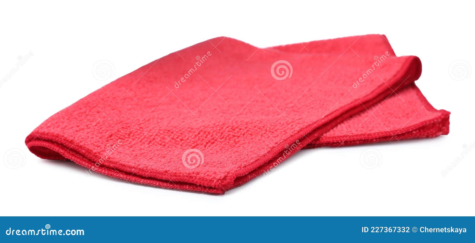 Clean Red Microfiber Cloth Isolated on White Stock Photo - Image of ...
