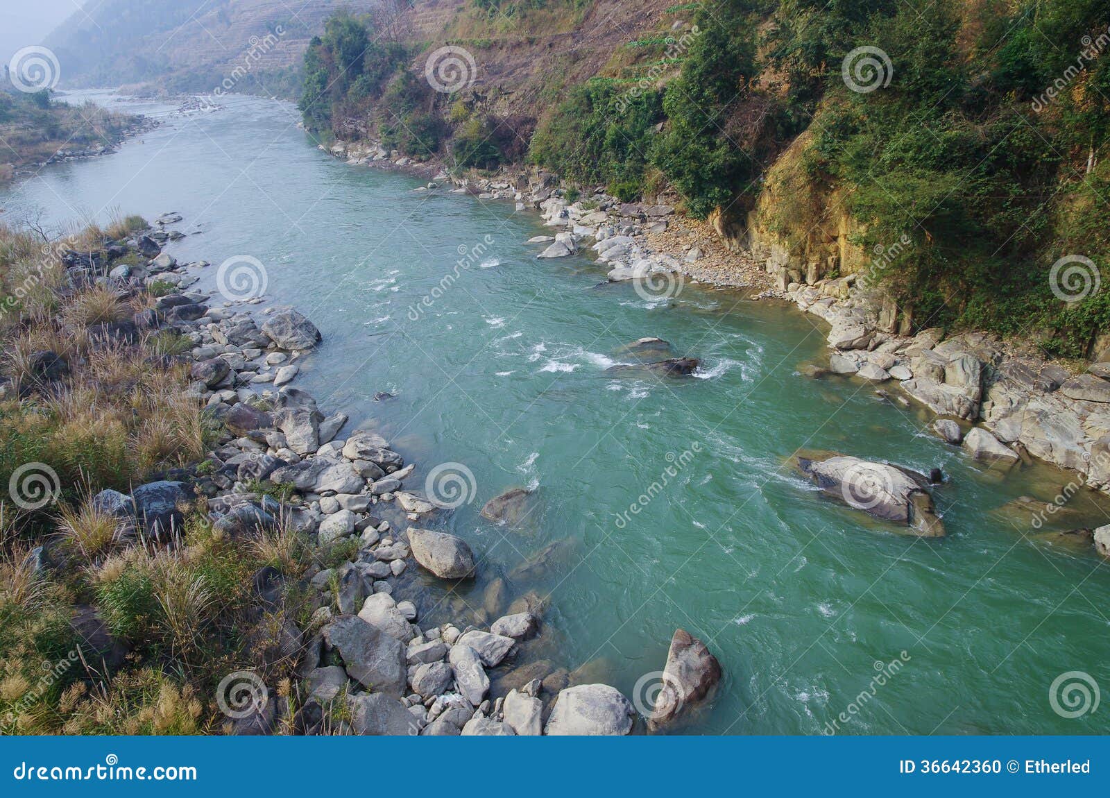 Clean river stock photo. Image of environment, stone - 36642360