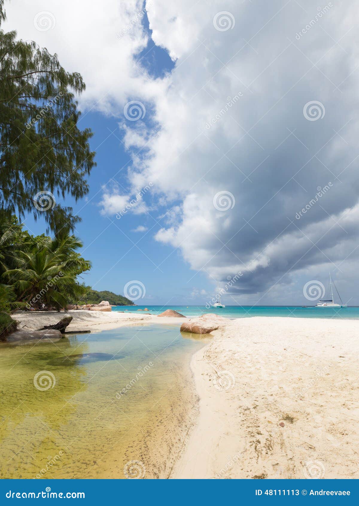 Clean river stock image. Image of sailboat, coastline - 48111113