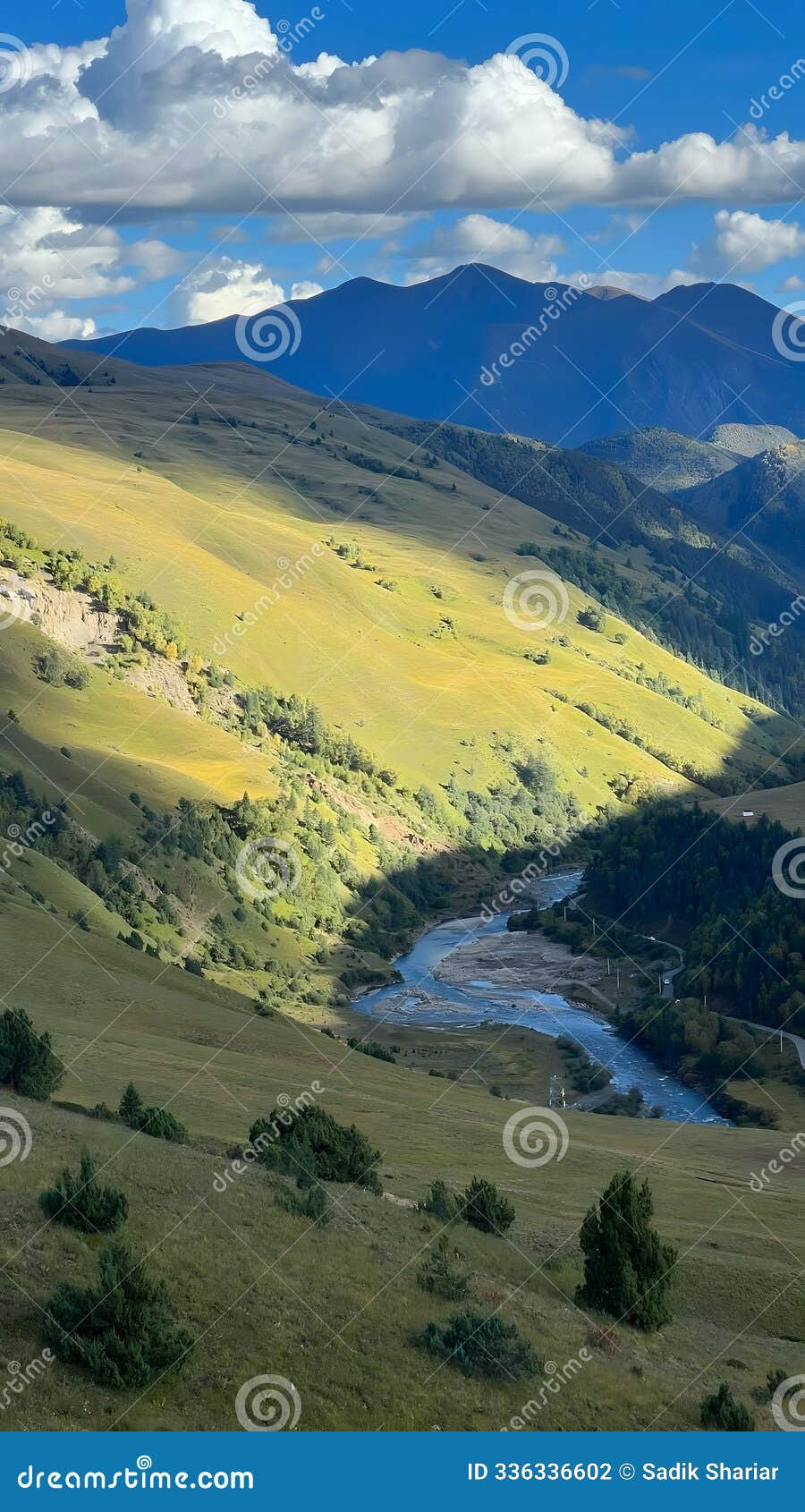 Clean River Water Flowing in the Mountains Stock Photo - Image of grass ...