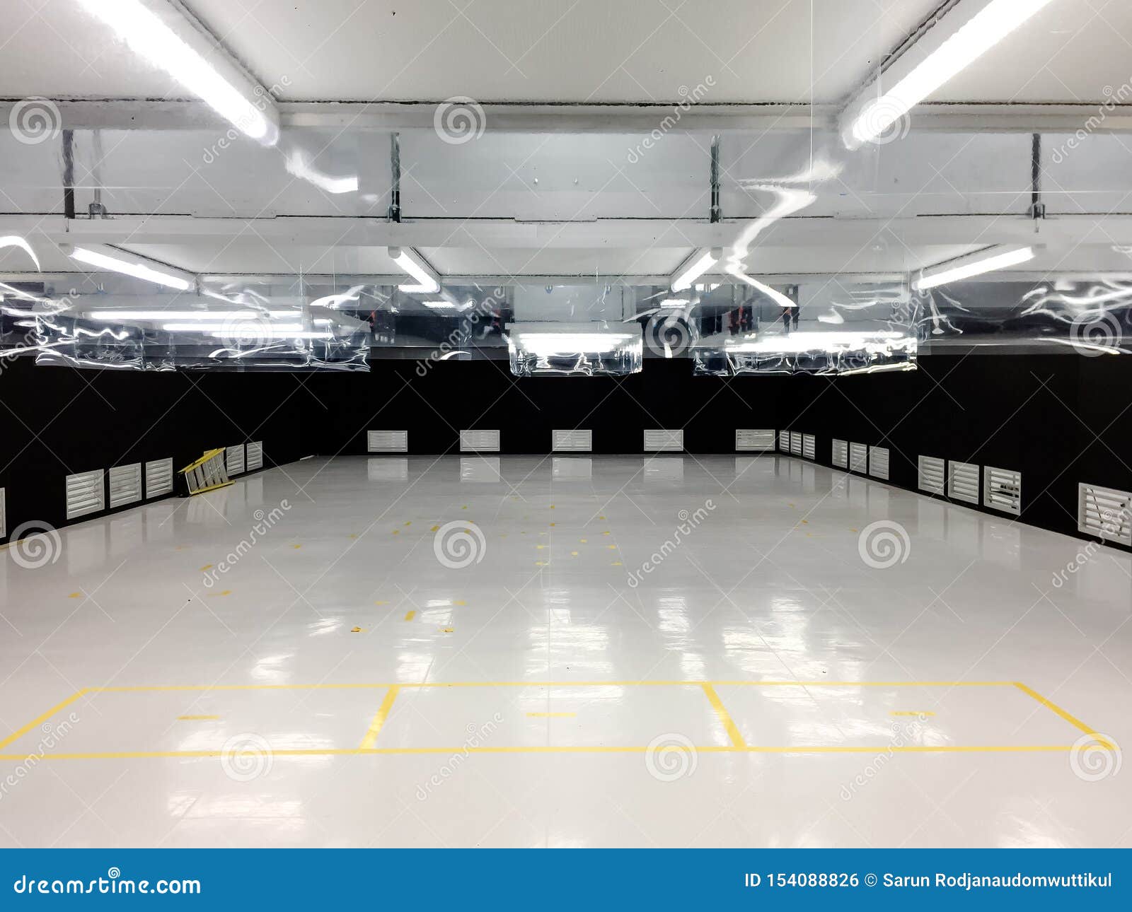 Clean Room with Black Anodized and Particle Counter Stock Photo - Image ...