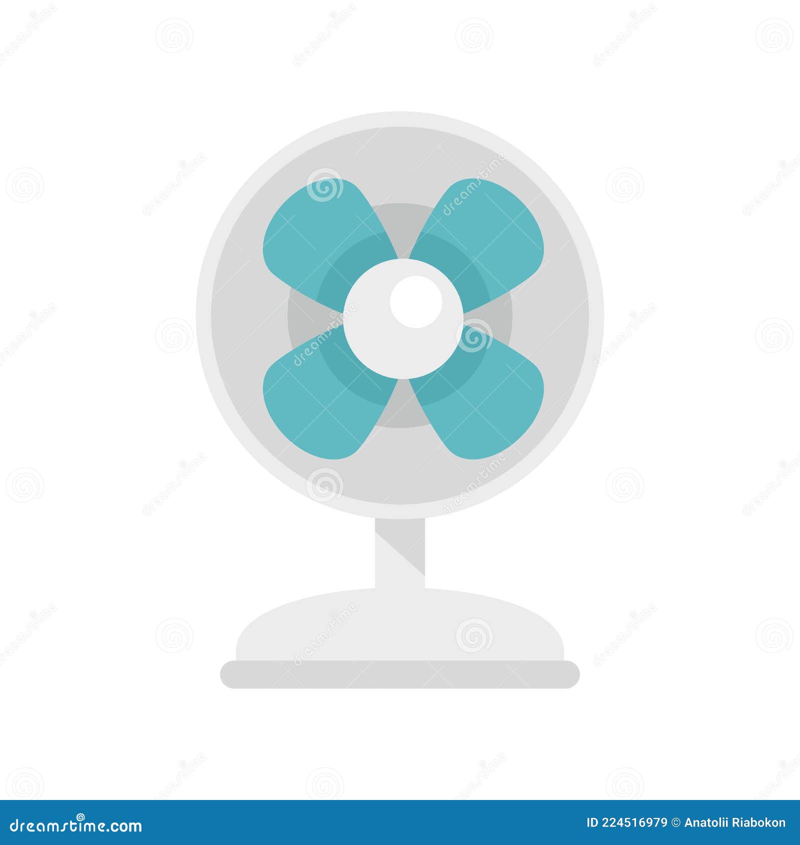 Clean Room Fan Icon Flat Isolated Vector Stock Vector - Illustration of ...