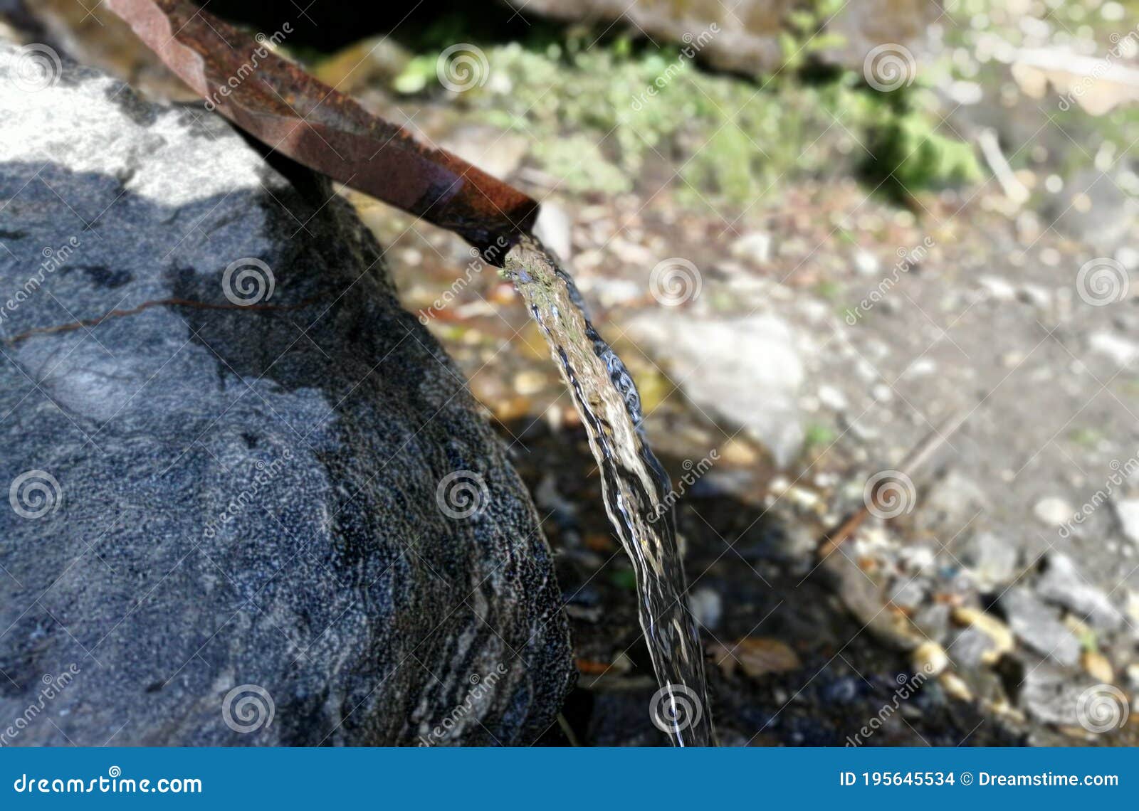 Clean Running Water in Outdoor Stock Photo - Image of time, midday ...