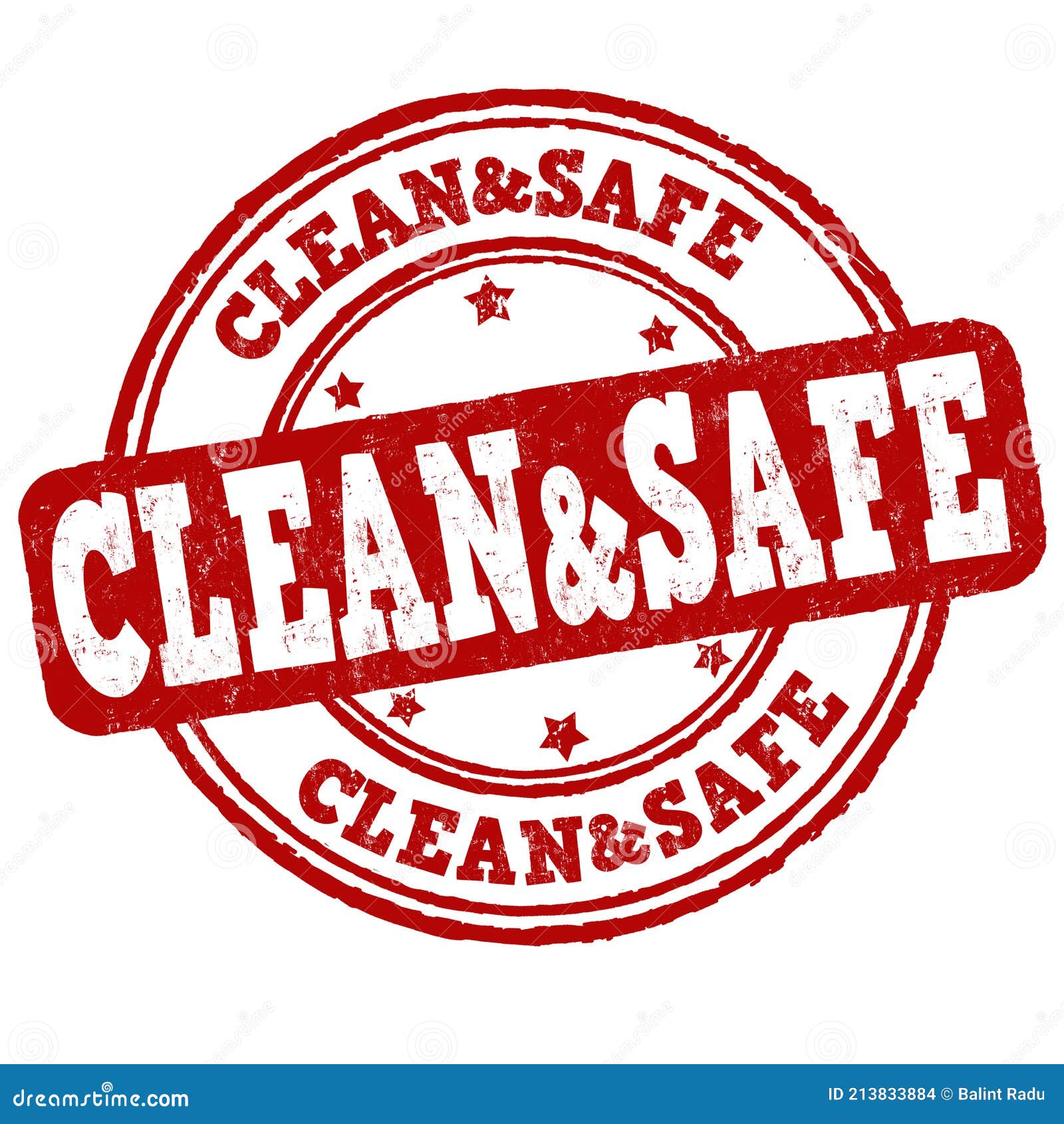 Clean and Safe Grunge Rubber Stamp Stock Vector - Illustration of ...