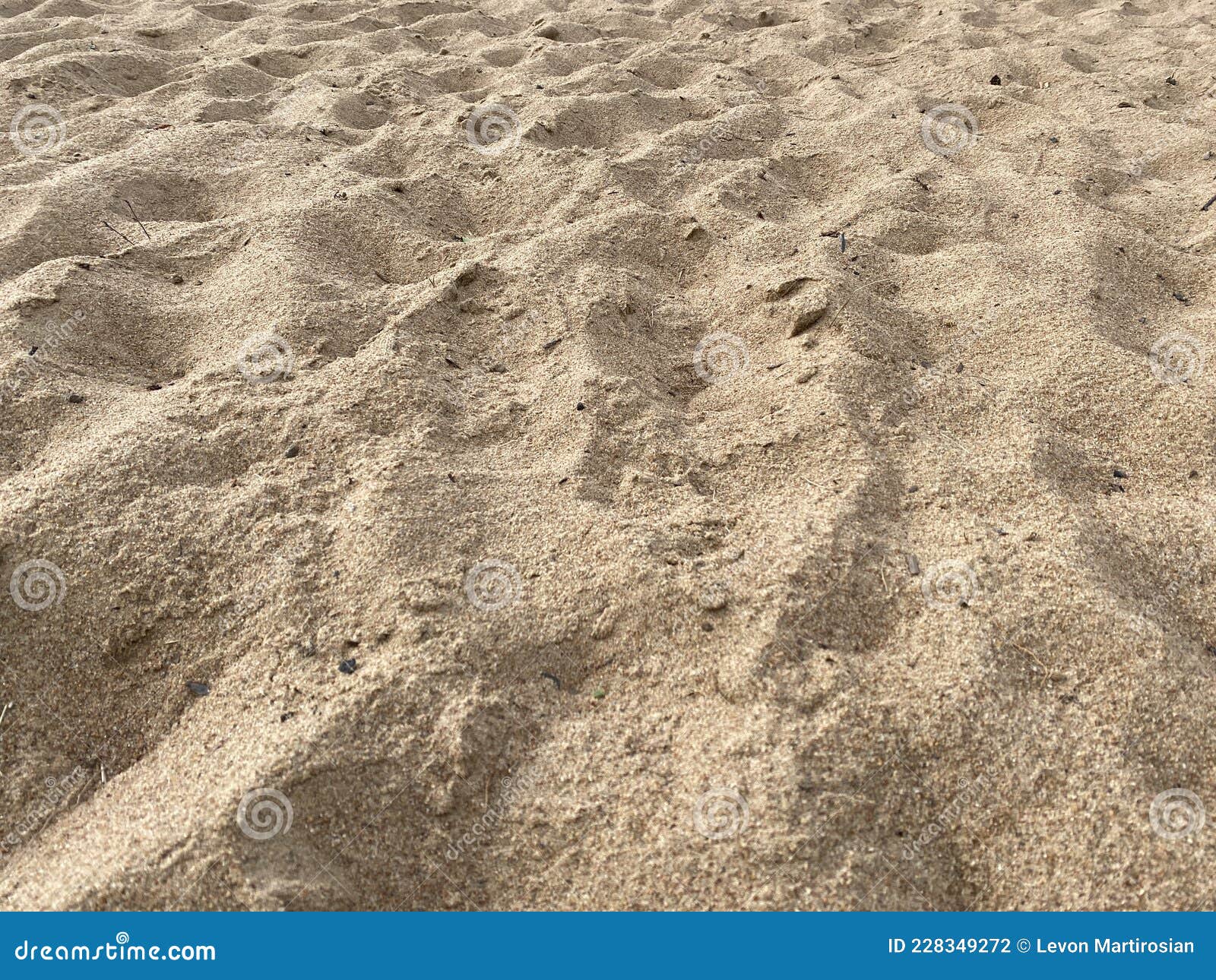 Clean Sand on the Beach in Summer. Stock Photo - Image of reflection ...
