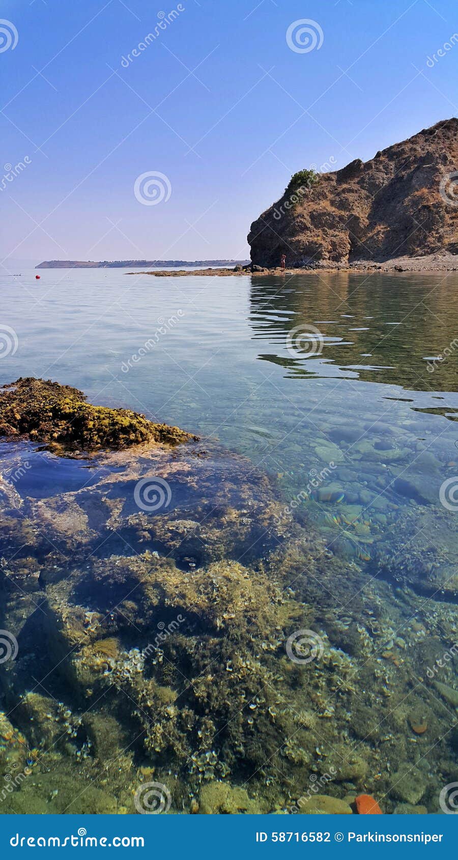 Clean Sea stock photo. Image of aegean, pure, vertical - 58716582
