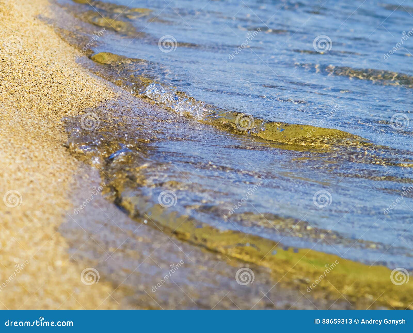Clean sea water and beach stock image. Image of outside - 88659313