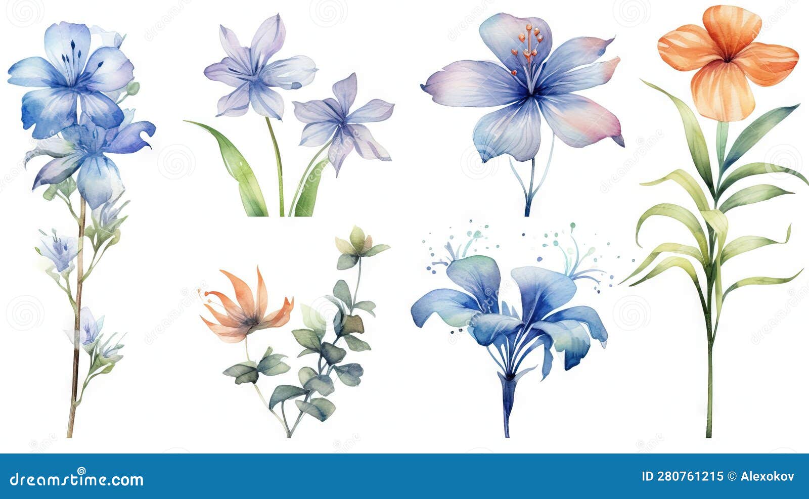 Clean and Sharp Lines on White Watercolor Background Stock Illustration ...