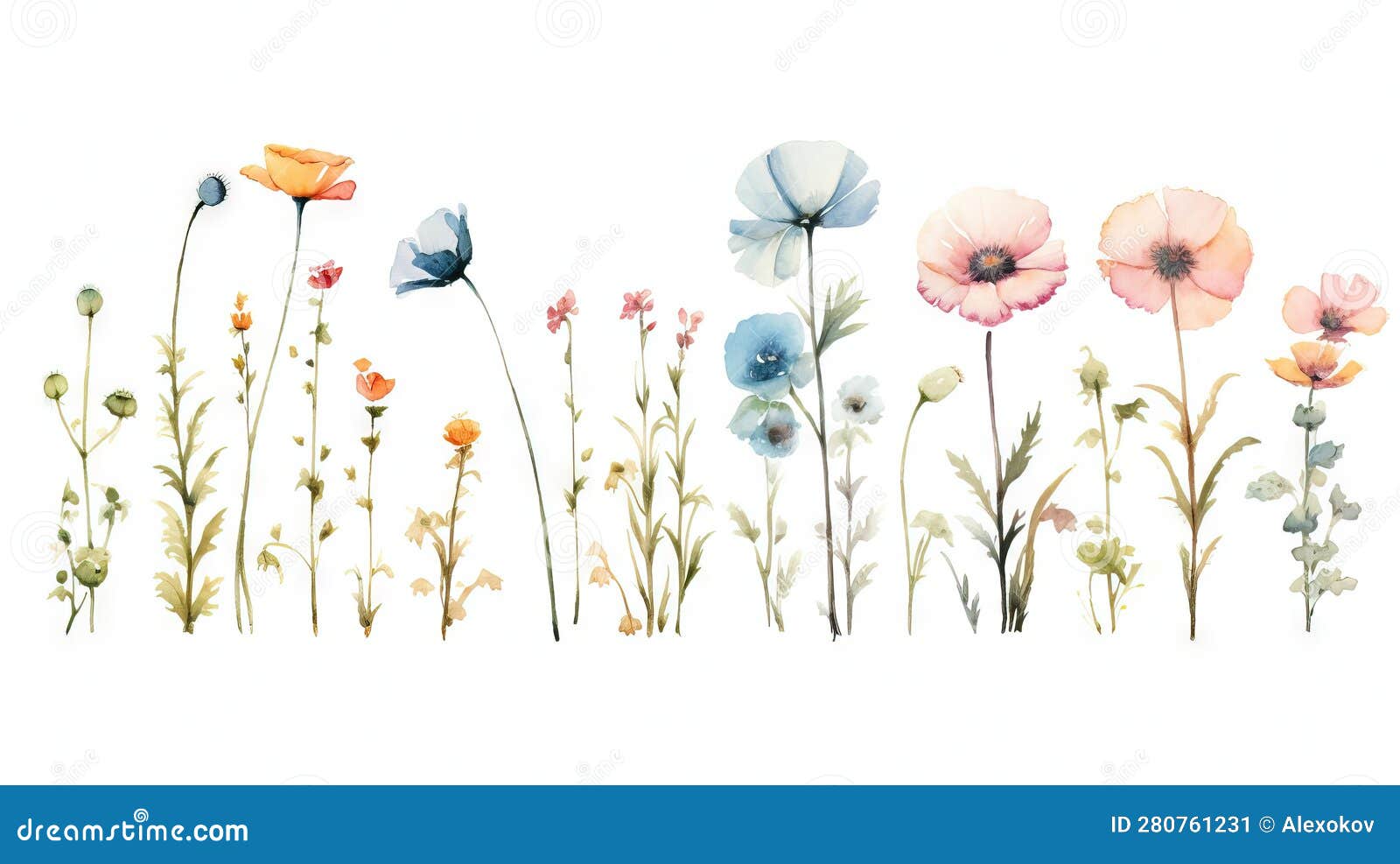 Clean and Sharp Lines on White Watercolor Background . Stock ...