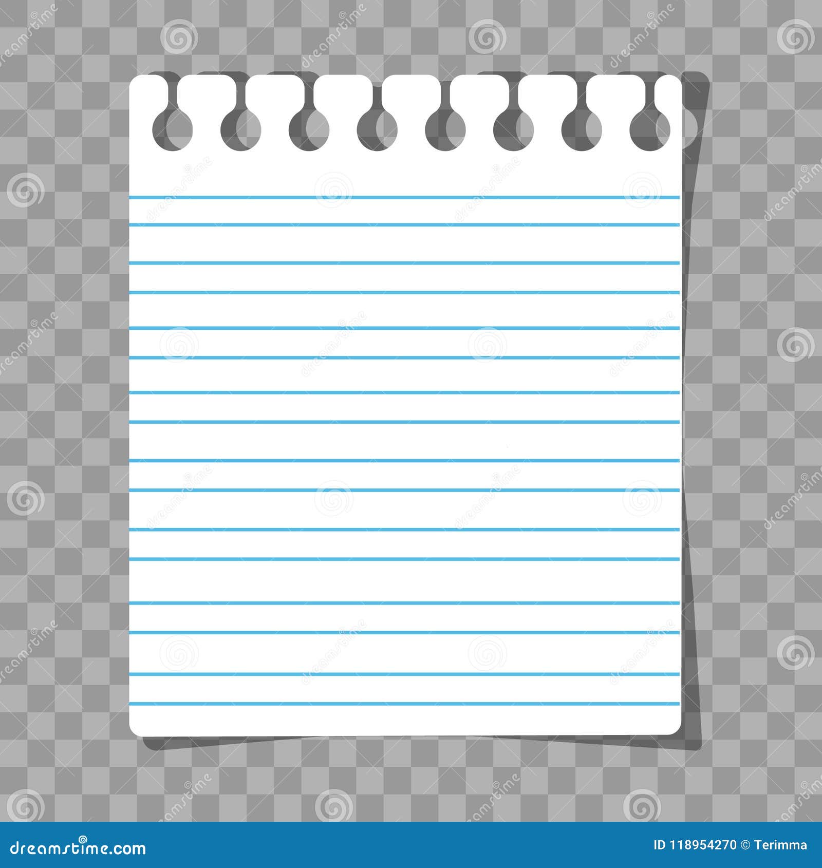 Clean Sheet of Paper for Notes Stock Vector - Illustration of message ...
