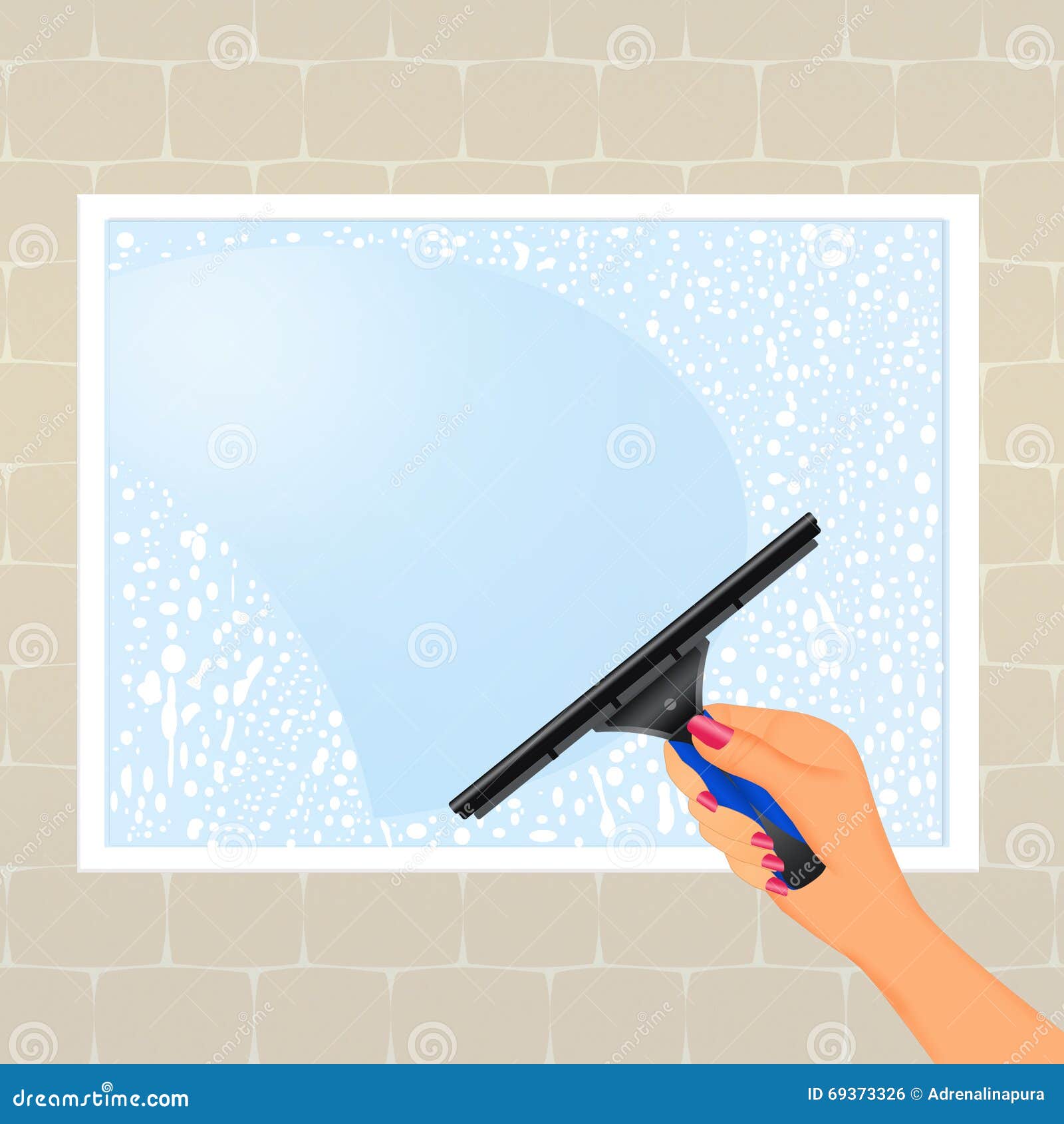 Clean shiny windows stock illustration. Illustration of service - 69373326