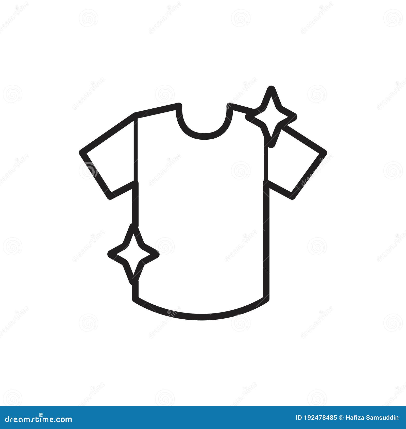 Clean Shirt. Vector Illustration Decorative Design Stock Vector ...