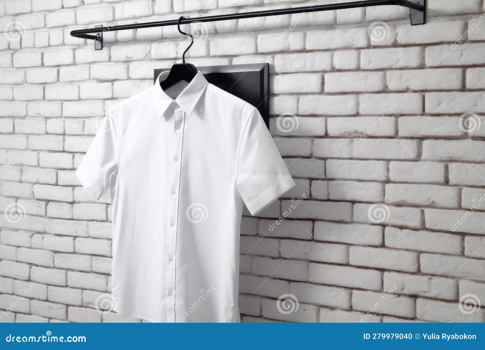Clean Shirt Wall. Generate Ai Stock Illustration - Illustration of ...