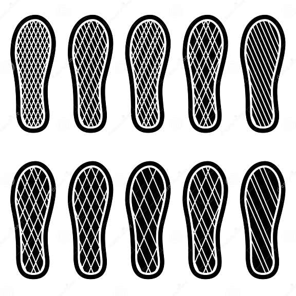 Clean shoe imprints stock vector. Illustration of shoe - 28967457