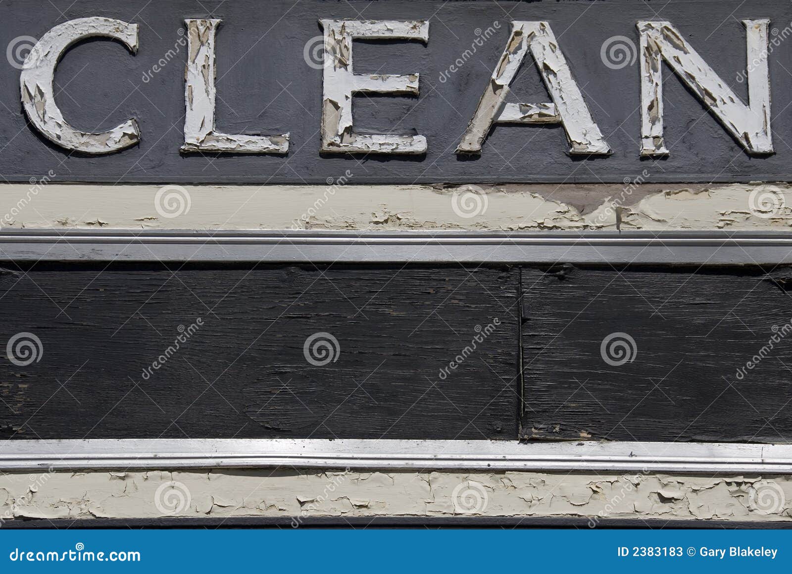 Clean Sign stock image. Image of fascia, typography, typeface - 2383183