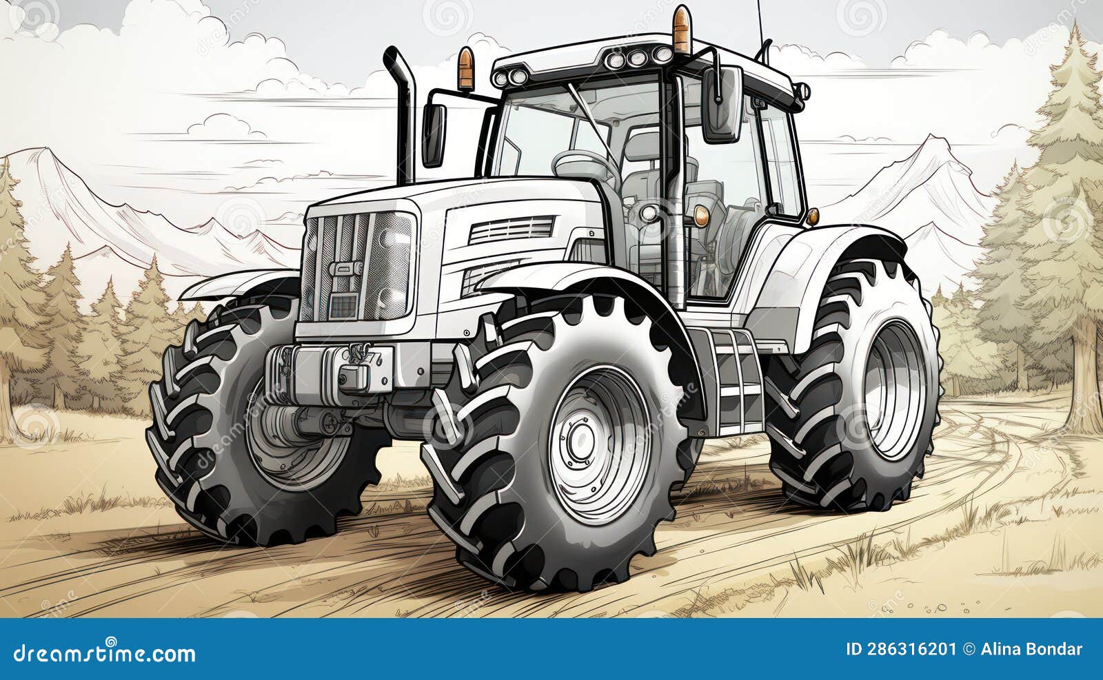 Simple Backhoe Loader Digger Silhouette Vector Illustration ...