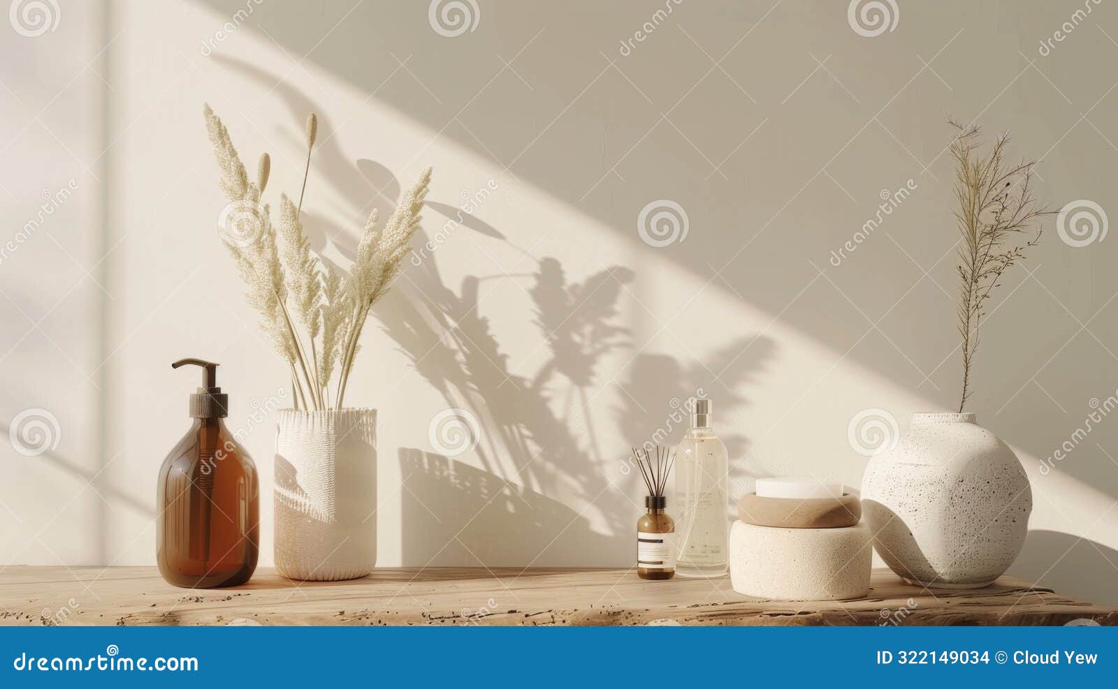 Clean and Simple Display of Holistic Self-care Items Stock Illustration ...