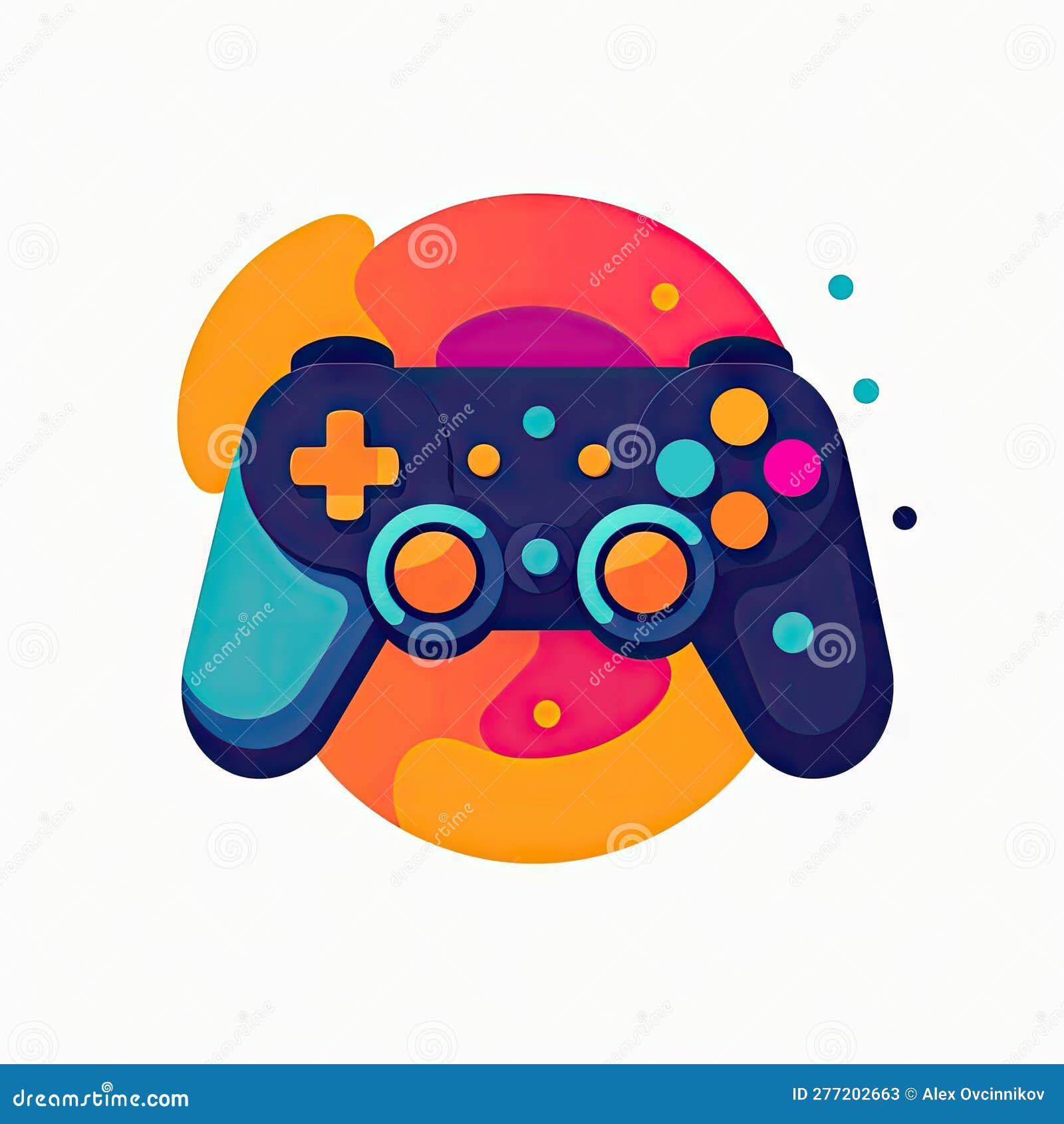 Clean and Simple Gaming Logo on White Background for Web and Print ...