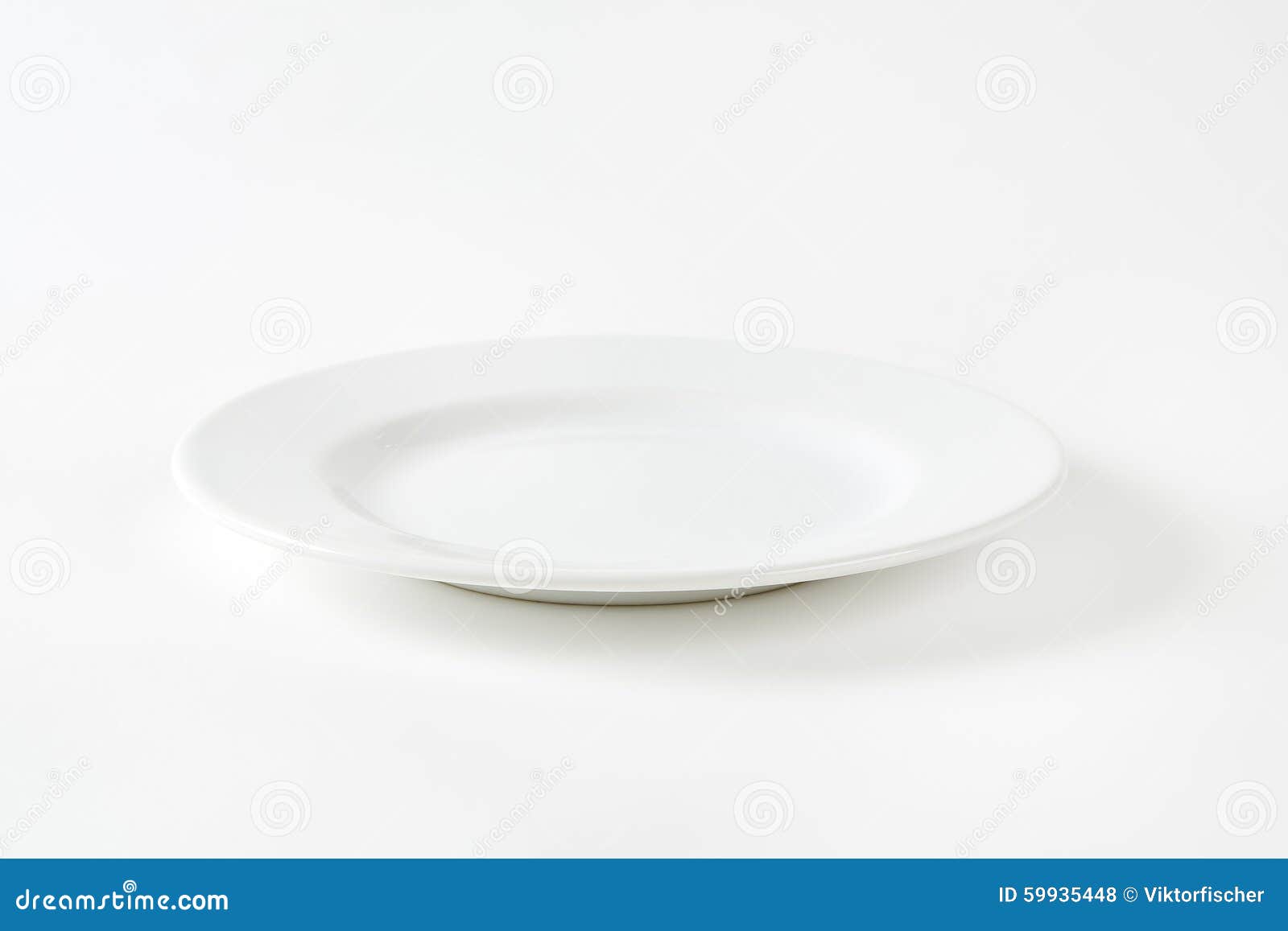 Clean and Simple White Dinner Plate Stock Photo - Image of clean, empty ...