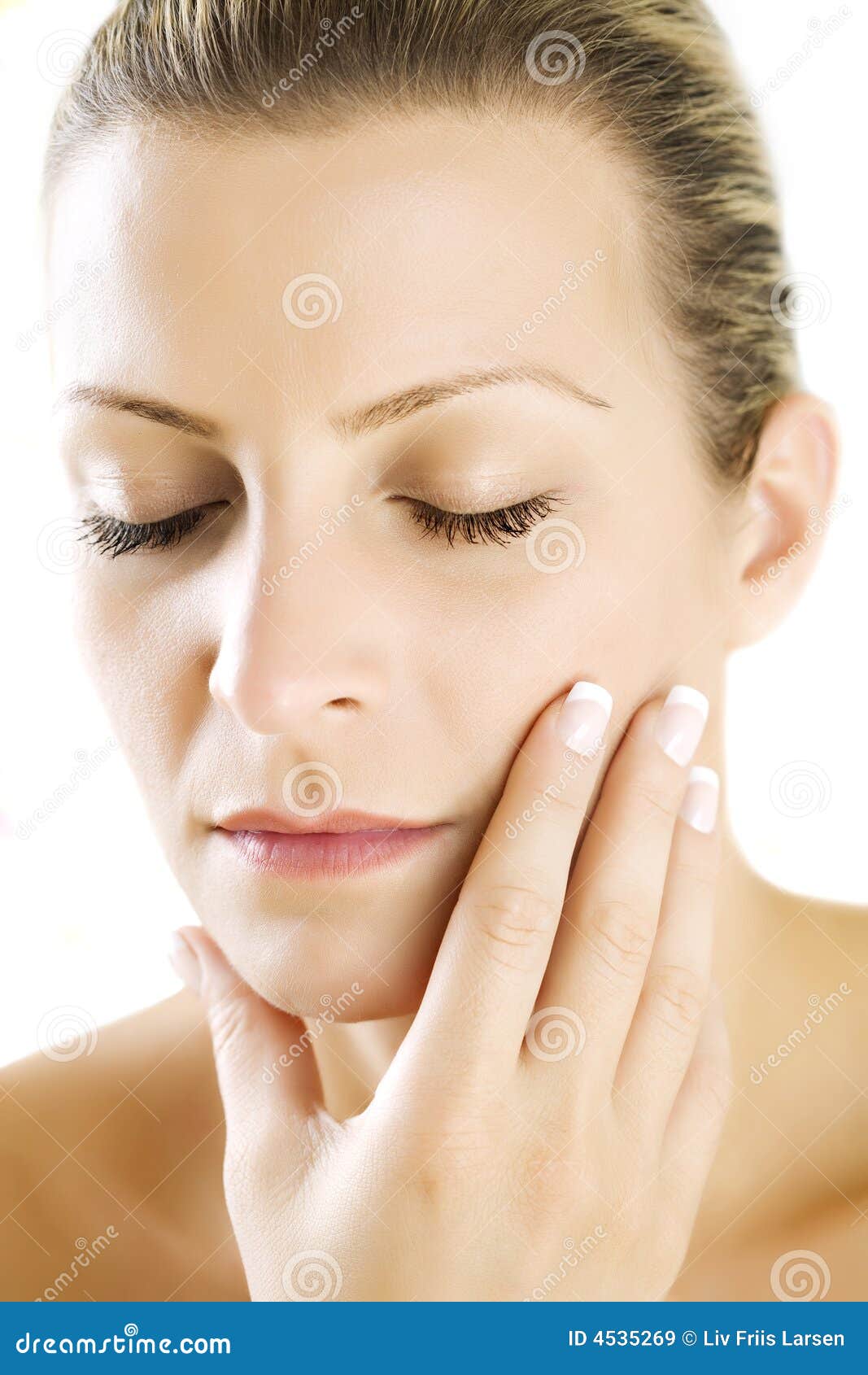Clean skin stock image. Image of pretty, beautiful, closed - 4535269