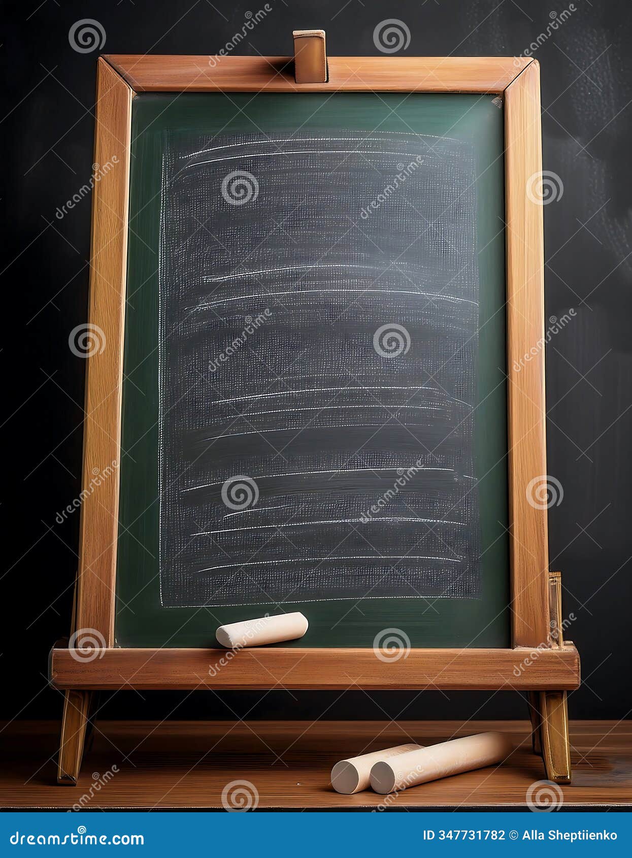 A Clean Slate Ready for New Lessons. Generative AI Stock Illustration ...