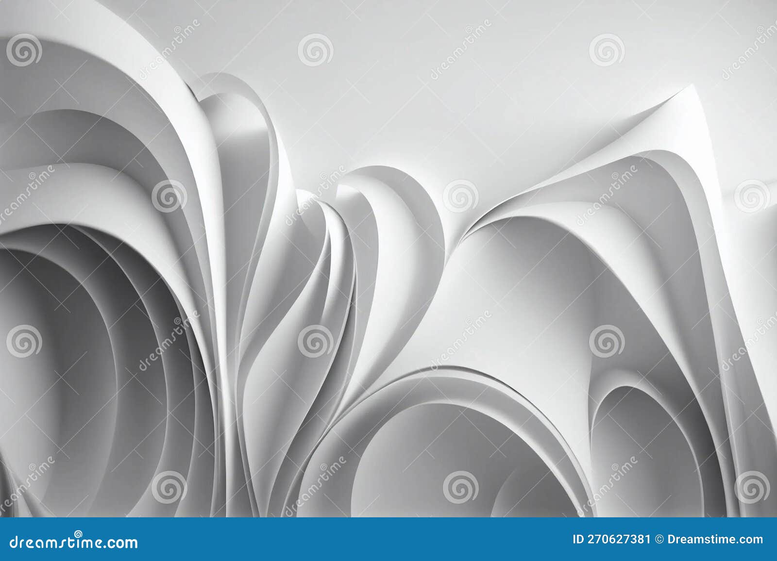 Clean and Sleek White Background with Smooth and Fluid Lines Stock ...