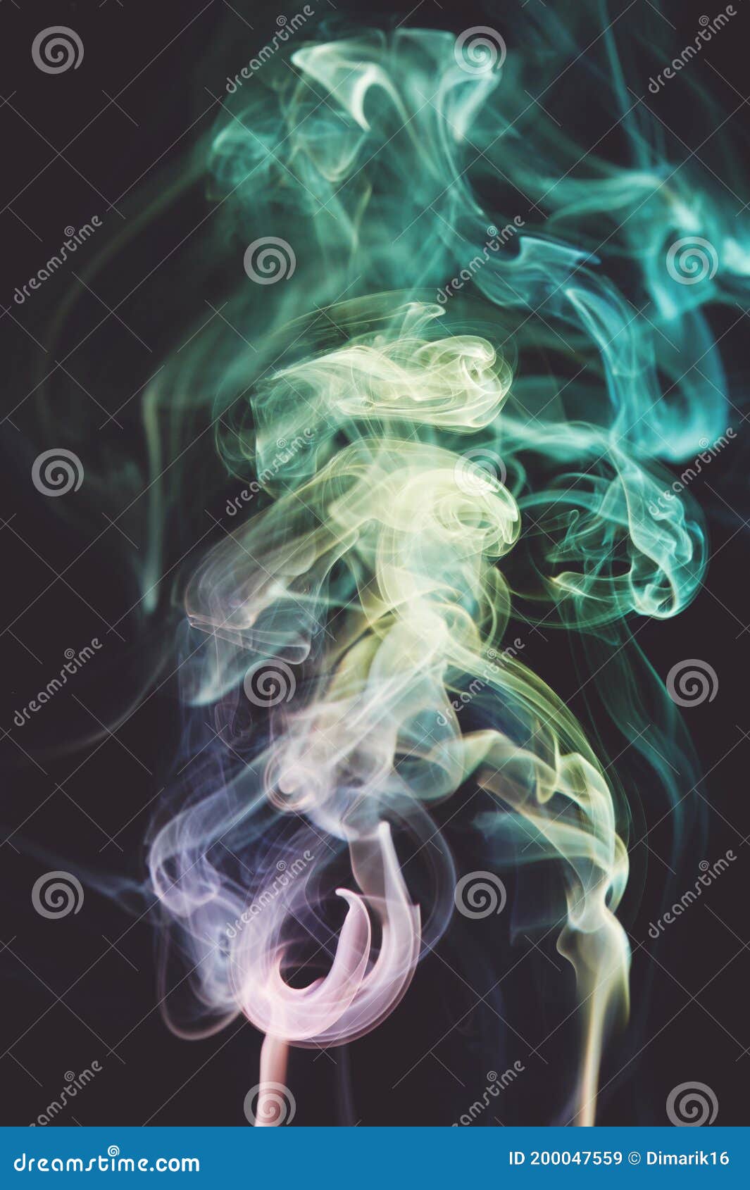 Clean Smooth Colorful Smoke Cloud Swirl Stock Image - Image of ...
