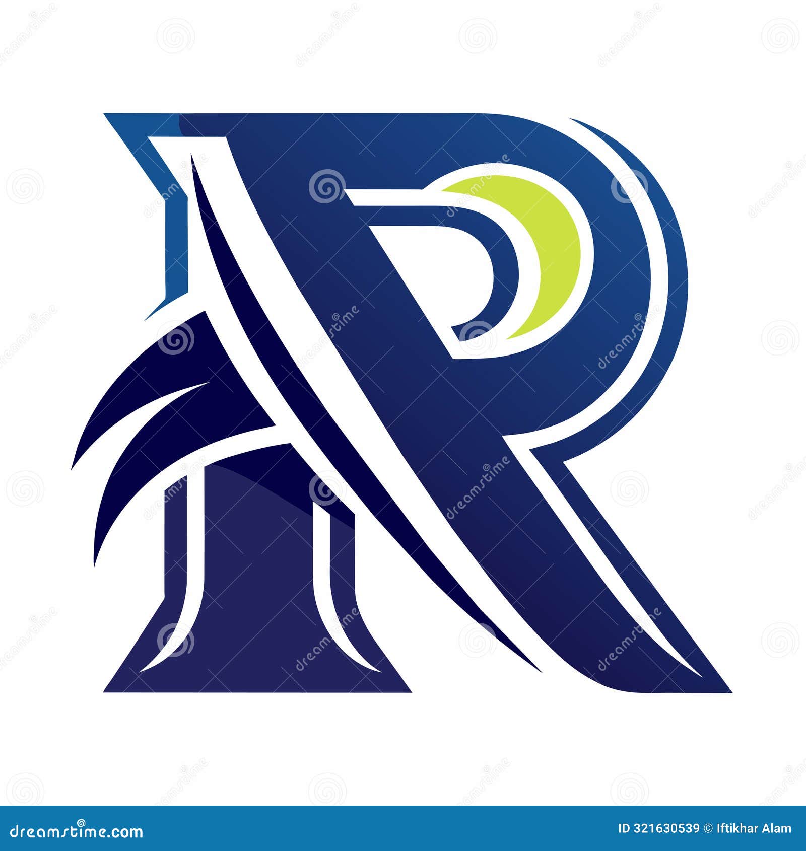 A Clean, Sophisticated Logo Featuring a Stylized Letter R in Blue and ...