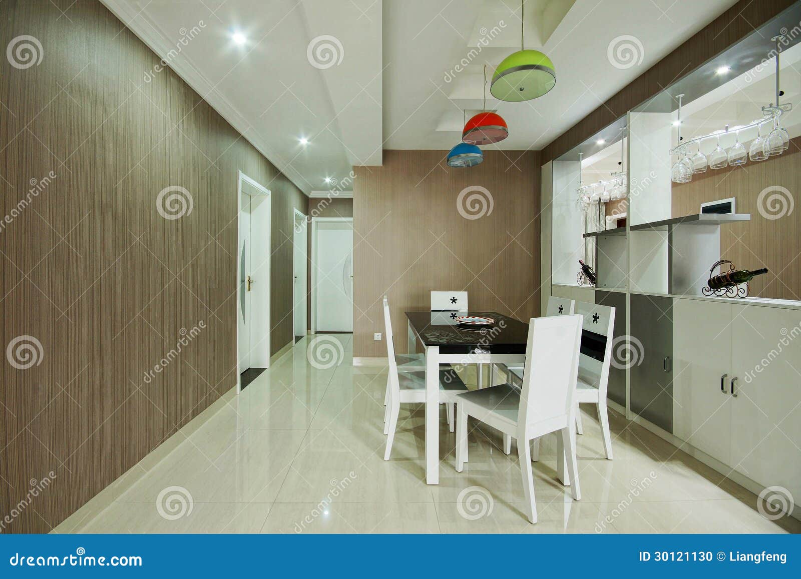 Dining table stock photo. Image of room, leisure, modern - 30121130