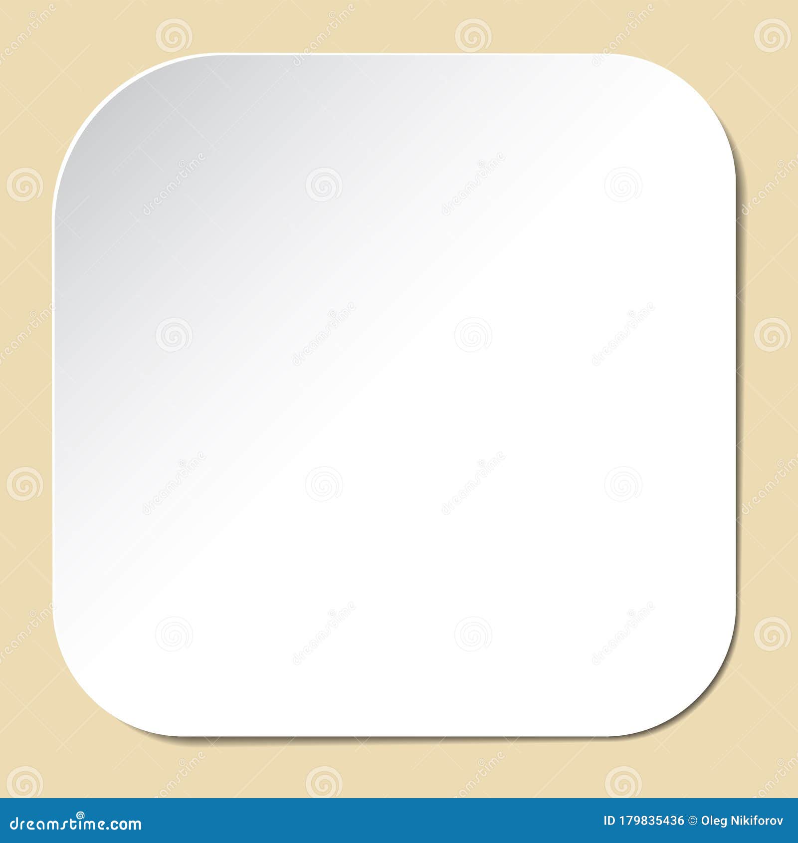 Clean square sticker stock vector. Illustration of clean - 179835436