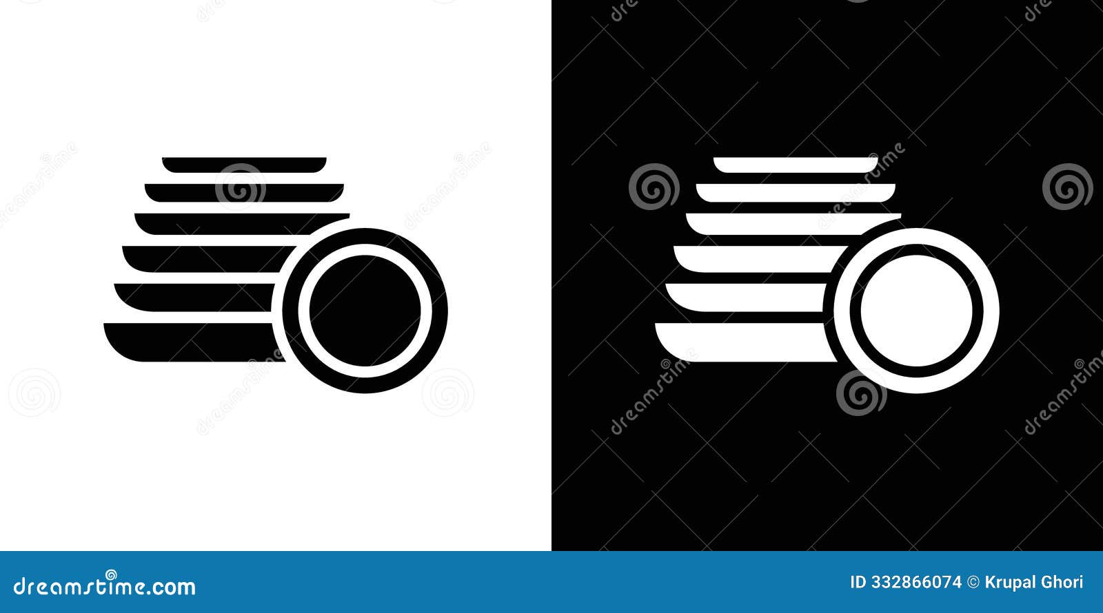 Clean Stack Plates Icon Logo Set Vector Stock Vector - Illustration of ...